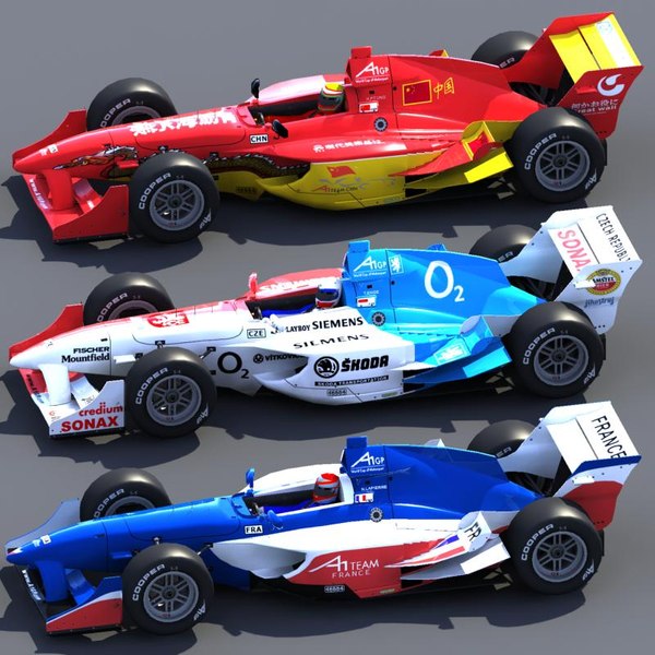 a1gp car racing 3d max
