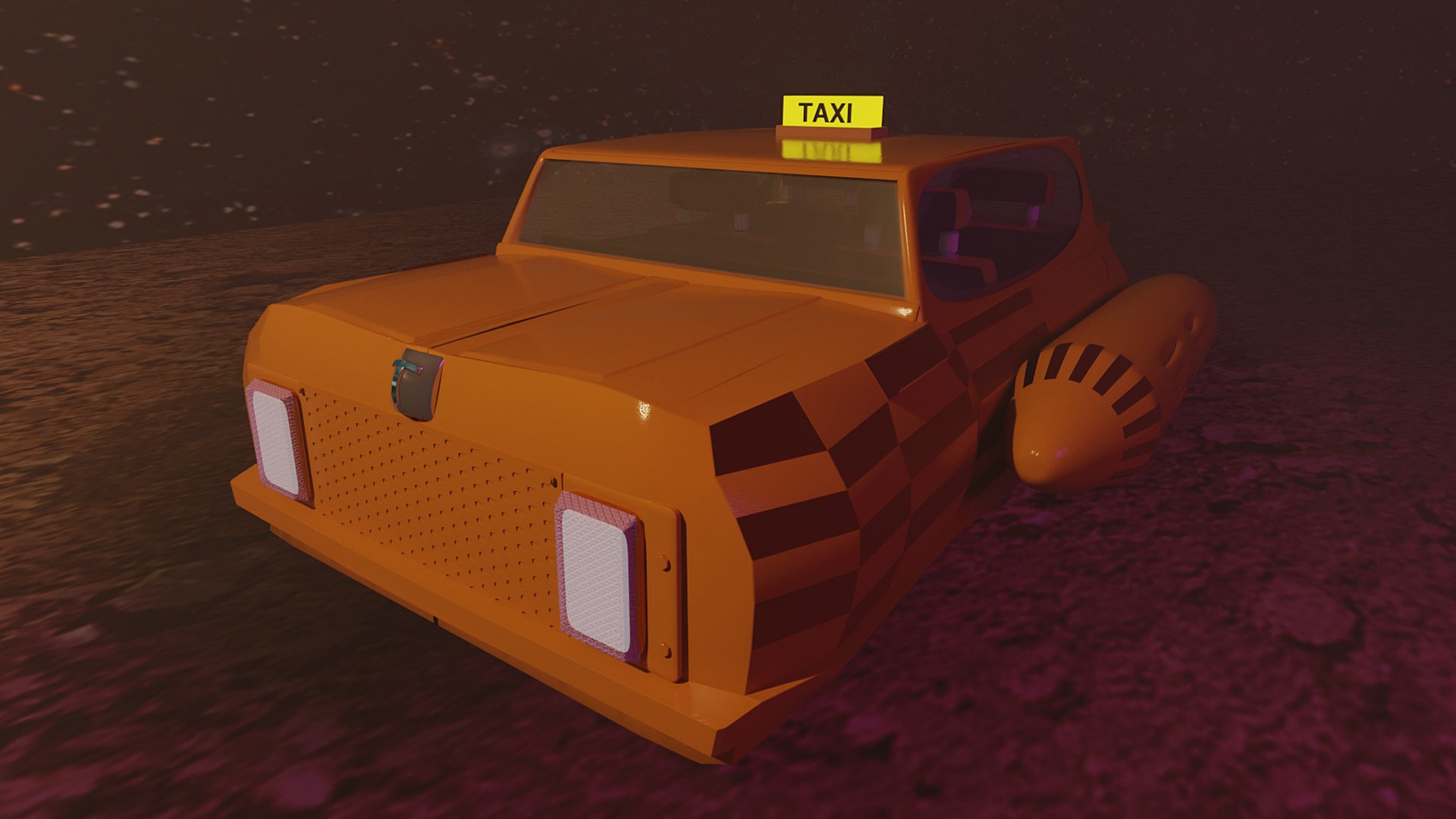 3D future taxi - TurboSquid 2176215