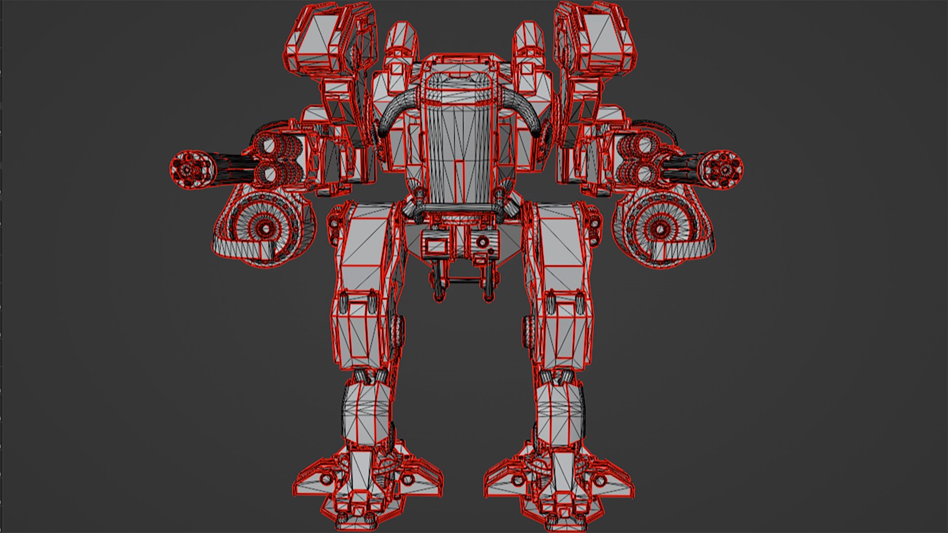 Realistic Mech in military style 3D model - TurboSquid 2153163