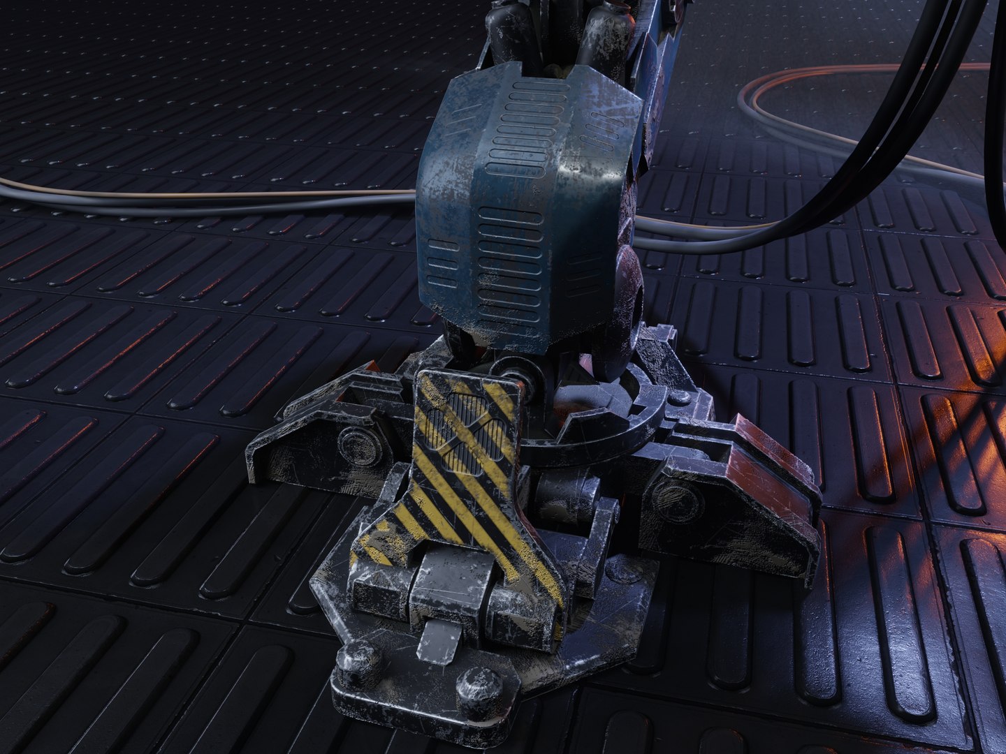 Realistic Mech in military style 3D model - TurboSquid 2153163