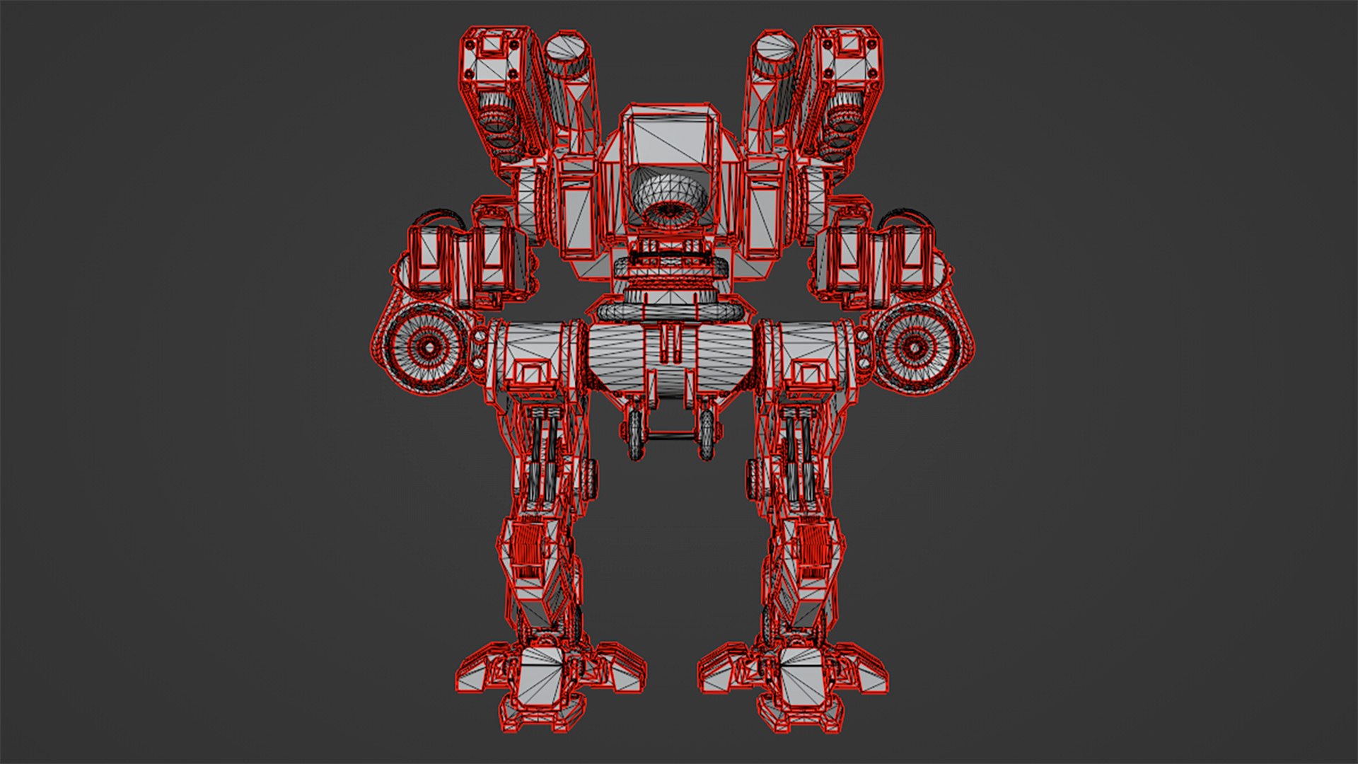 Realistic Mech in military style 3D model - TurboSquid 2153163