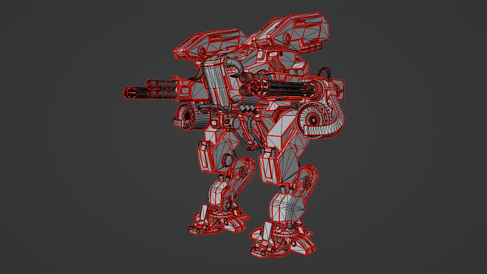 Realistic Mech in military style 3D model - TurboSquid 2153163