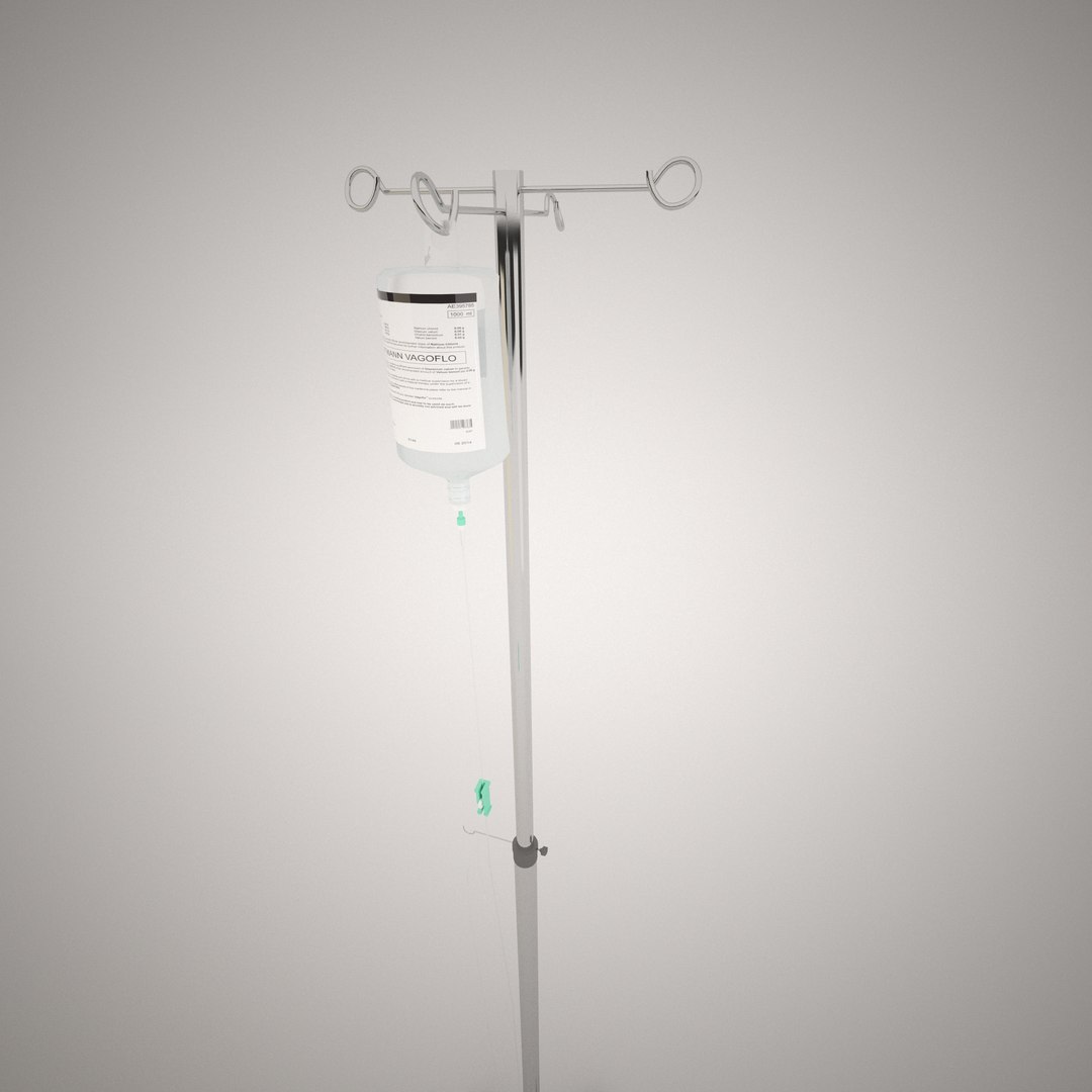 3d Model Intravenous Line Iv