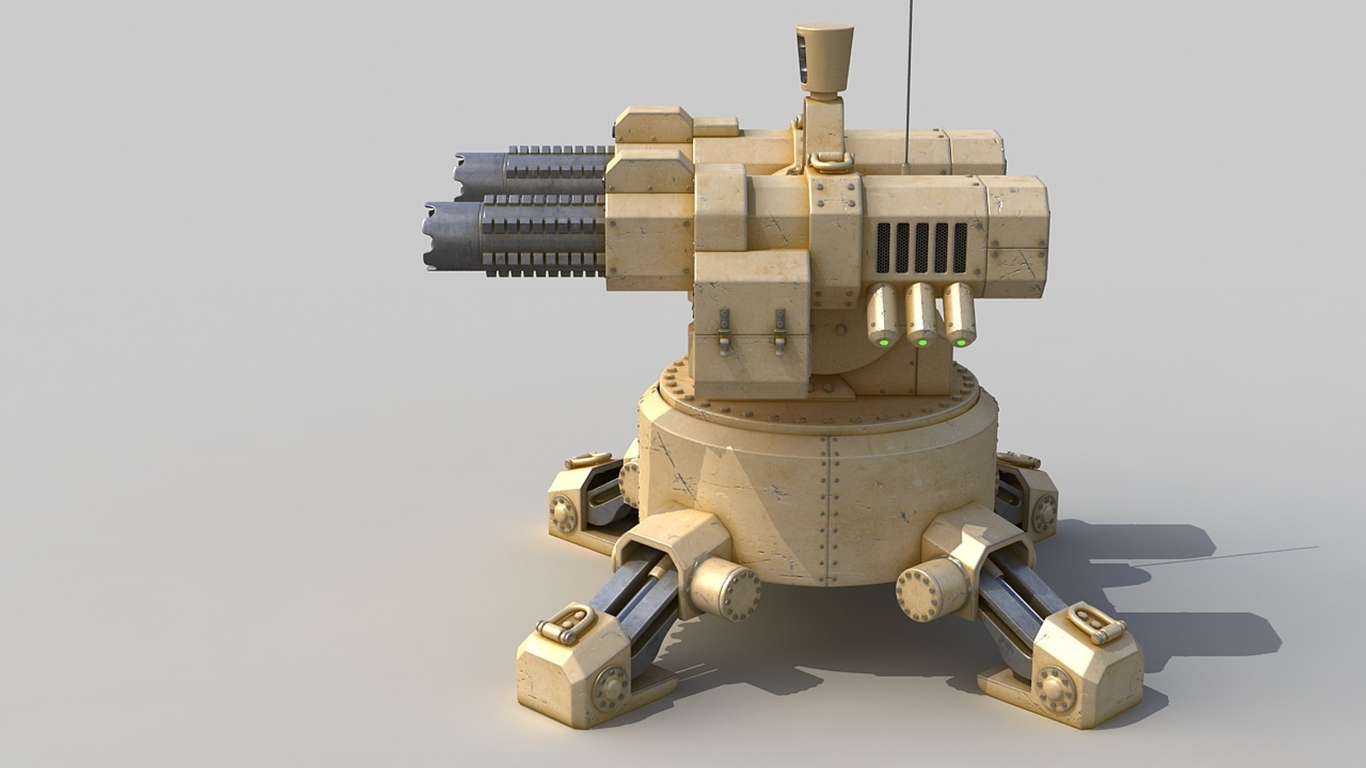 3d Model Automatic Turret