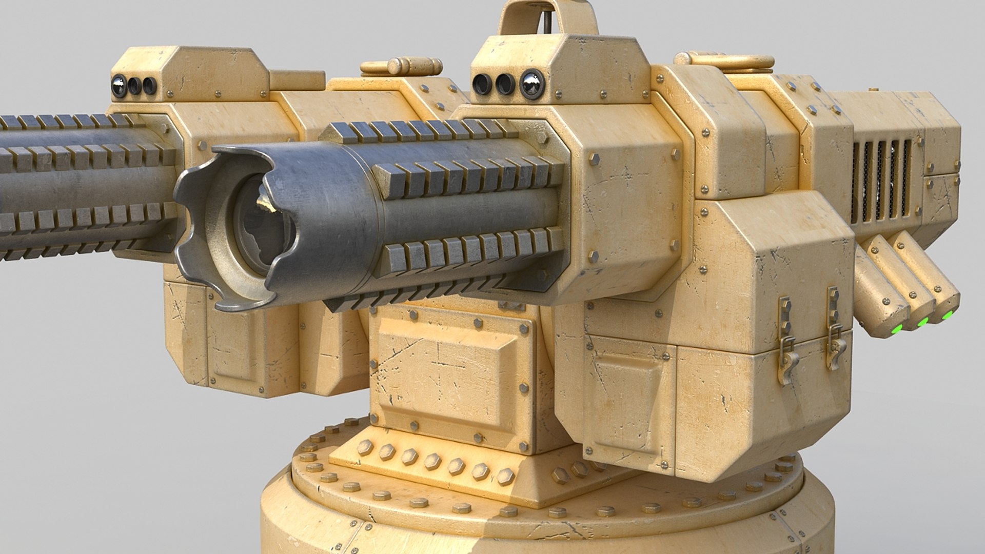 3d Model Automatic Turret