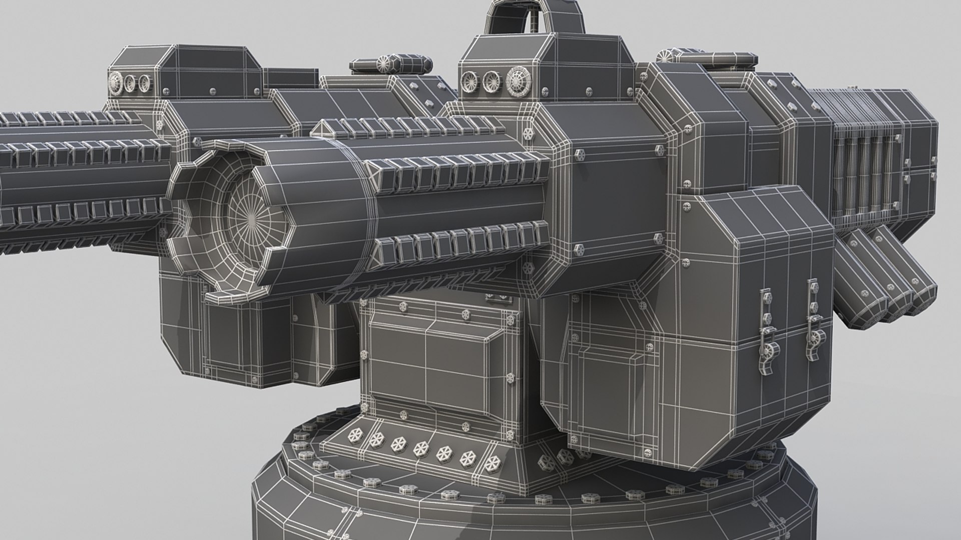 3d Model Automatic Turret