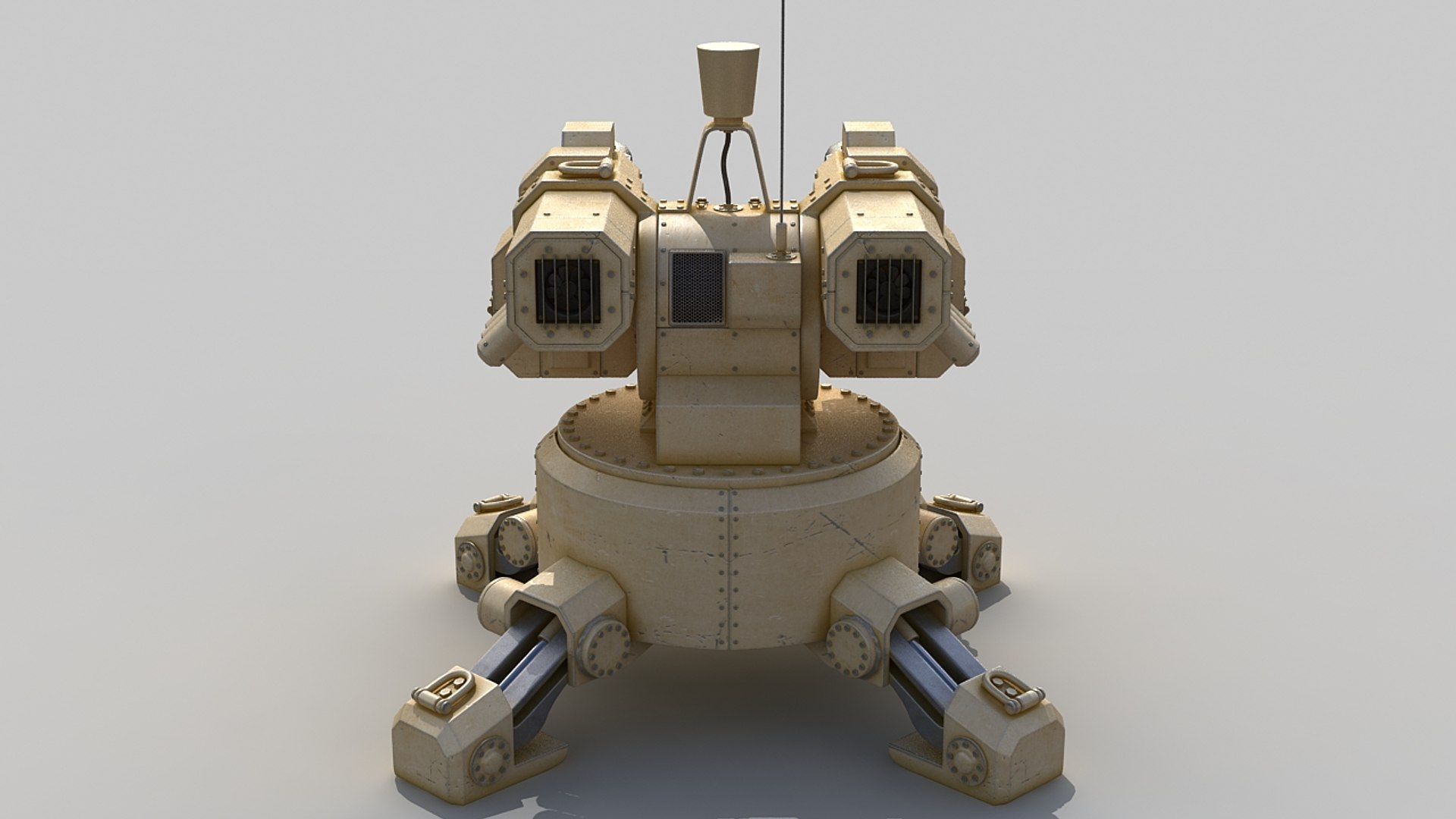 3d Model Automatic Turret