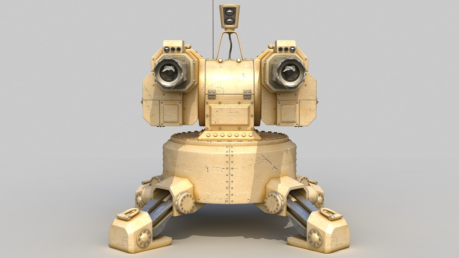 3d Model Automatic Turret