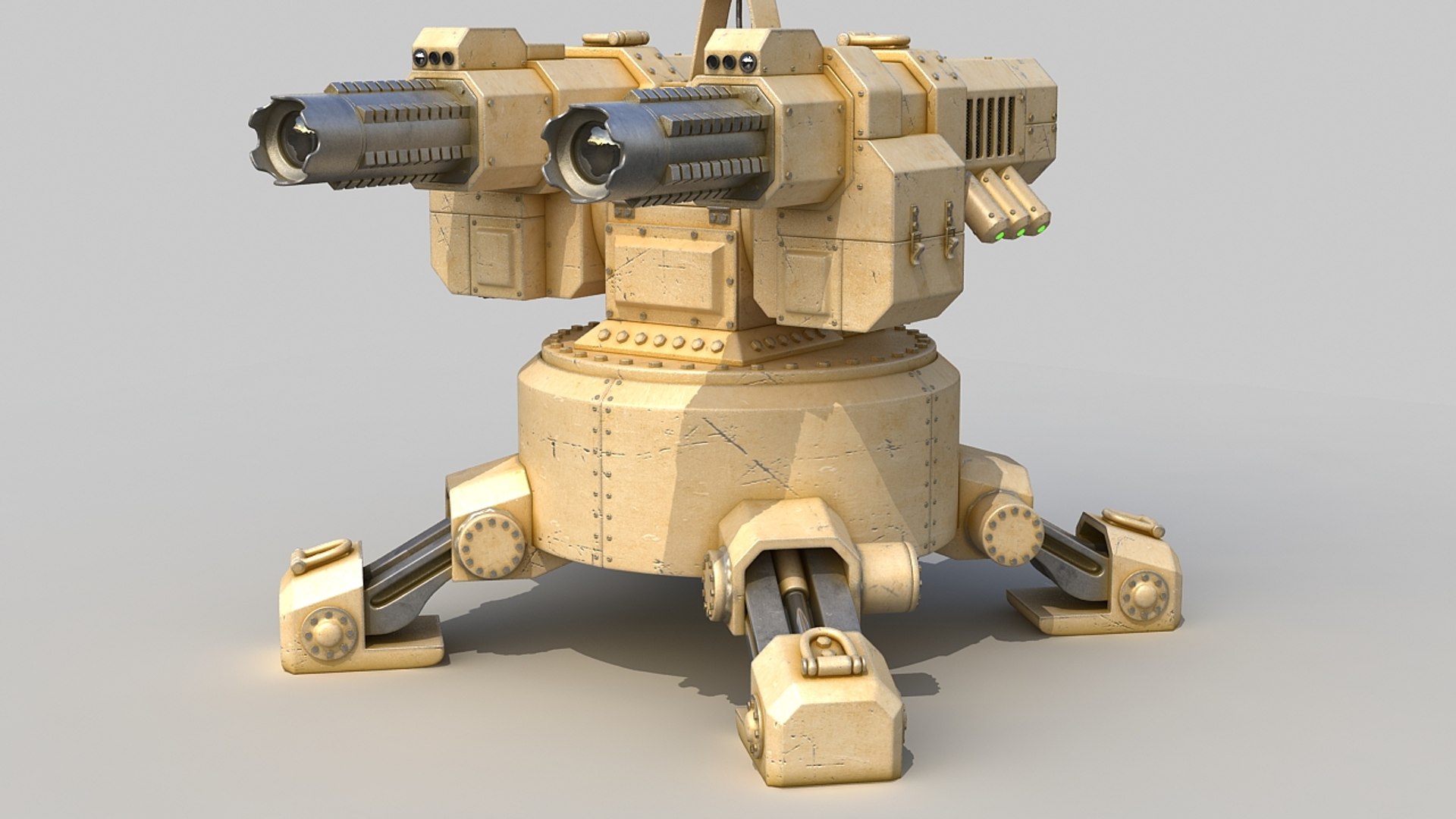 3d Model Automatic Turret