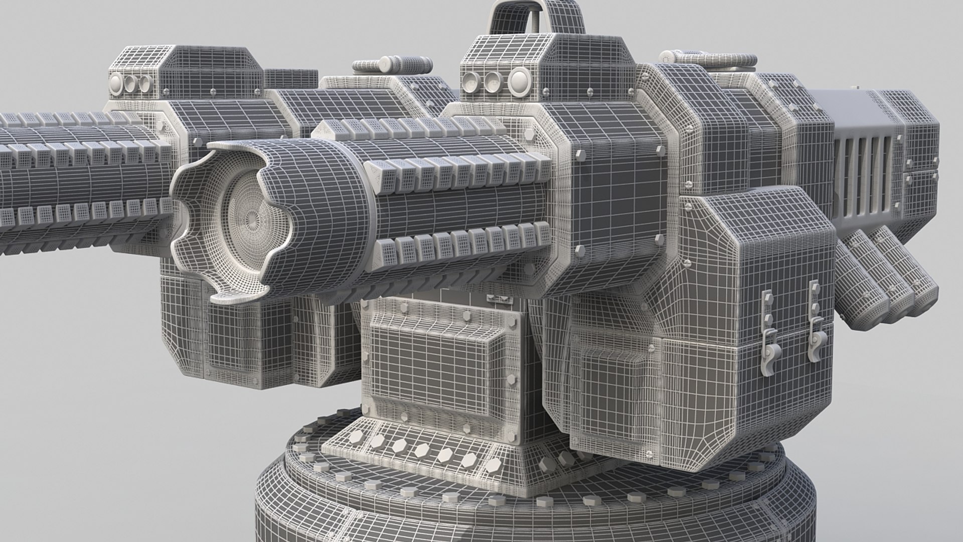 3d Model Automatic Turret