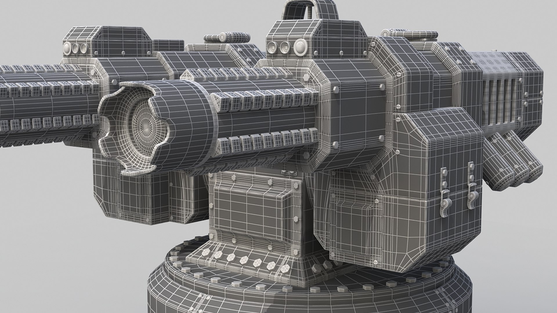 3d Model Automatic Turret