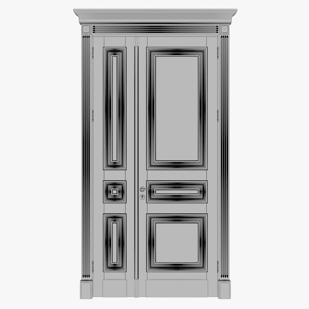 Classic Door Model - TurboSquid 1337938