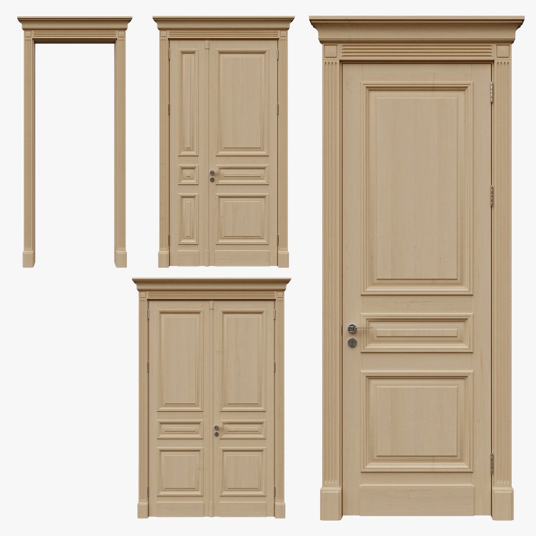 Classic Door Model - TurboSquid 1337938