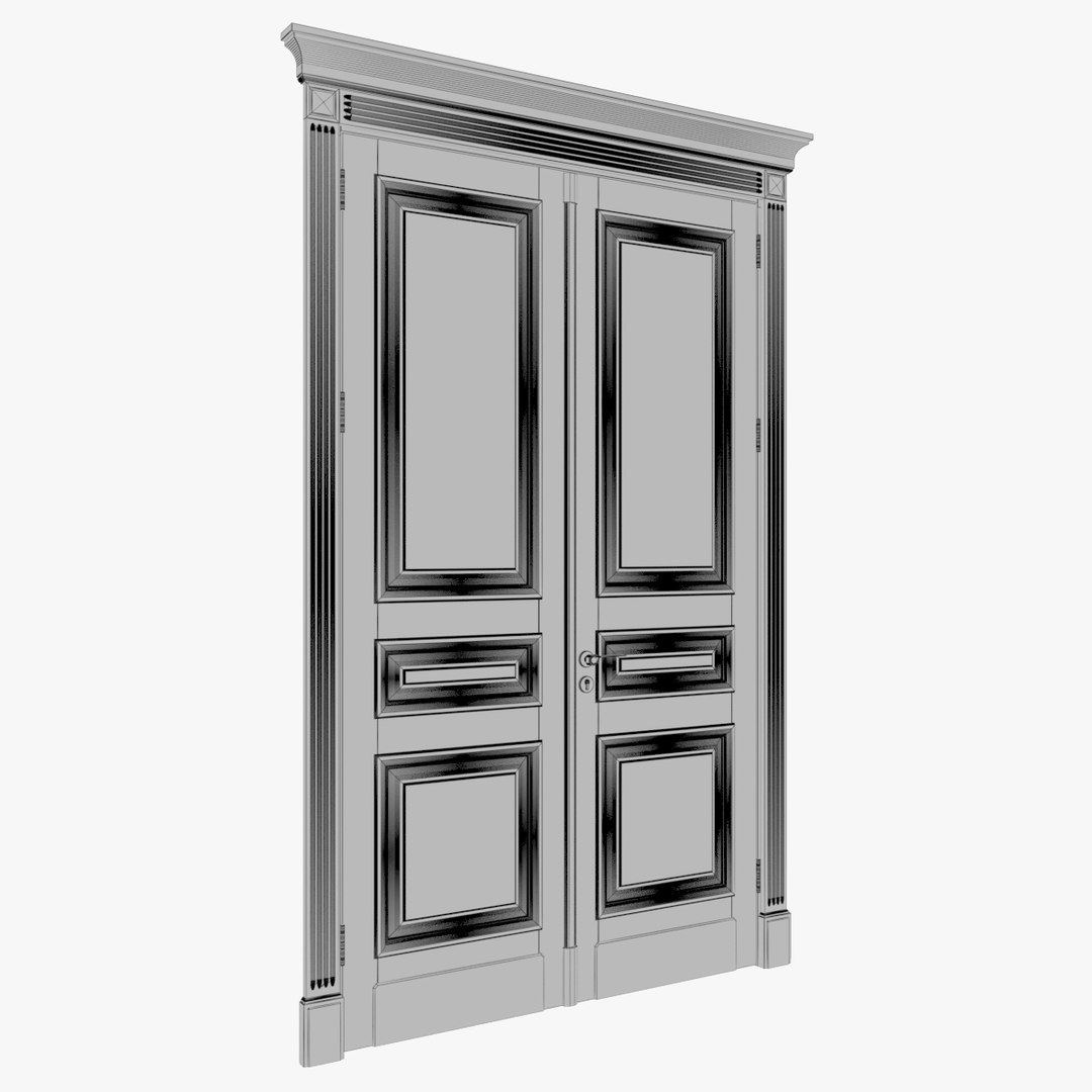 Classic Door Model - TurboSquid 1337938