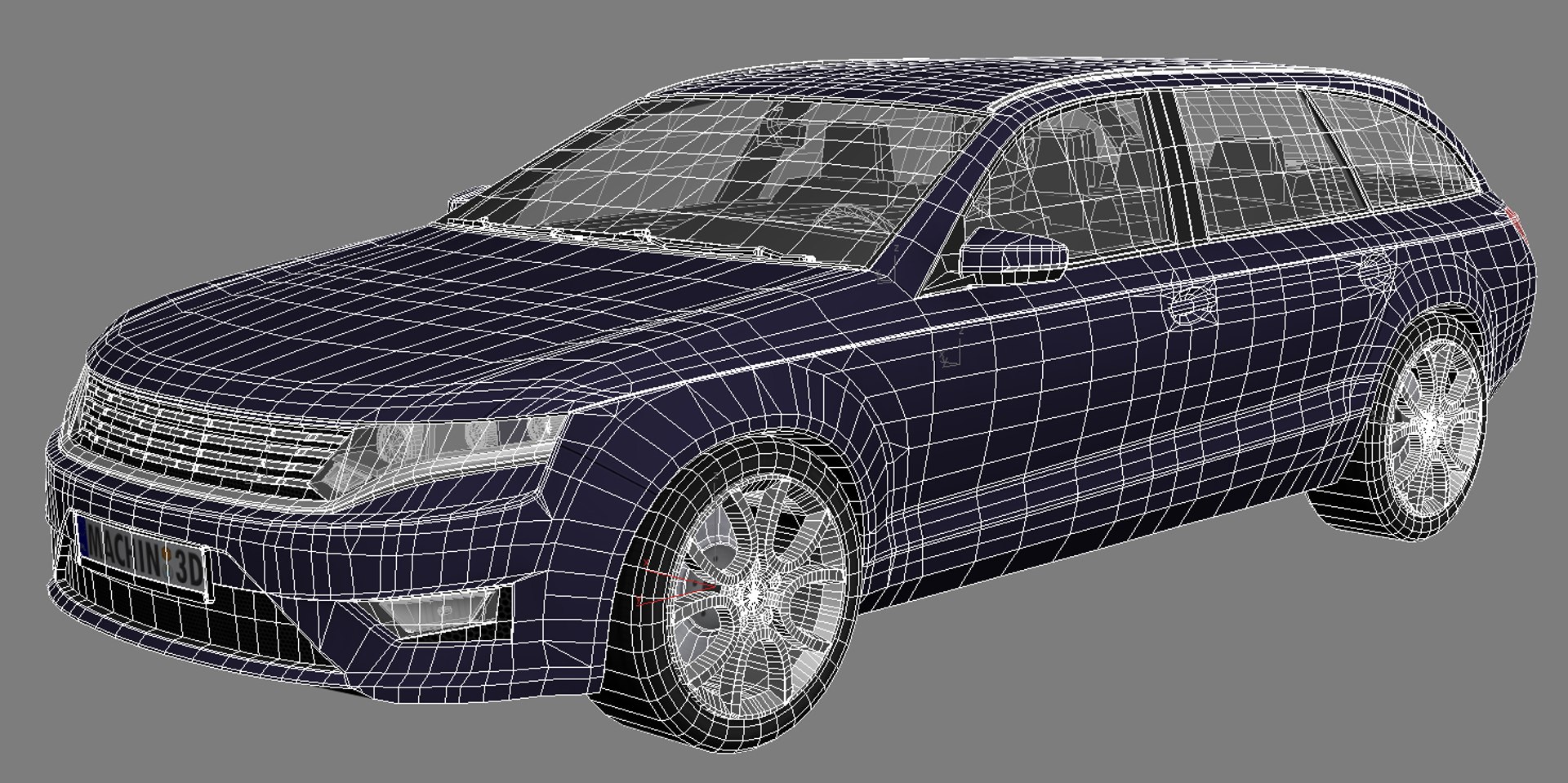 Generic Station Wagon Spectrum 3d Max