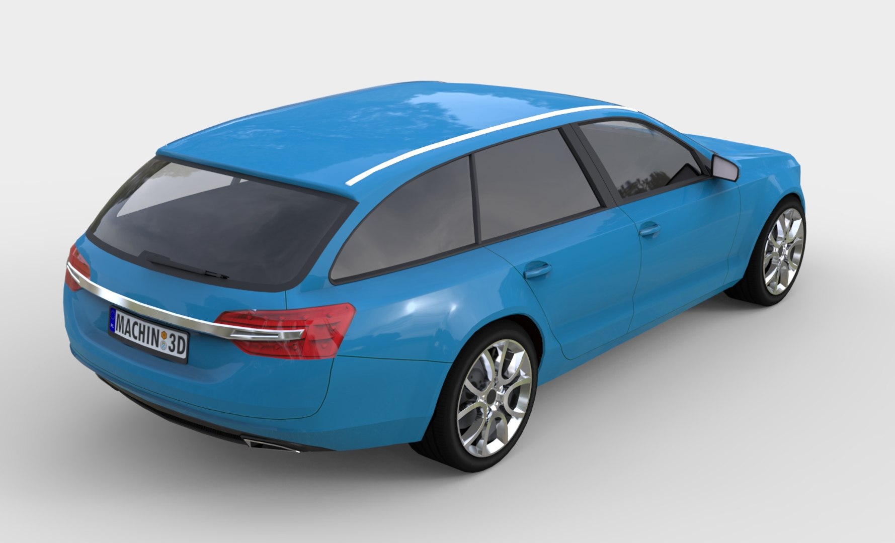 Generic Station Wagon Spectrum 3d Max