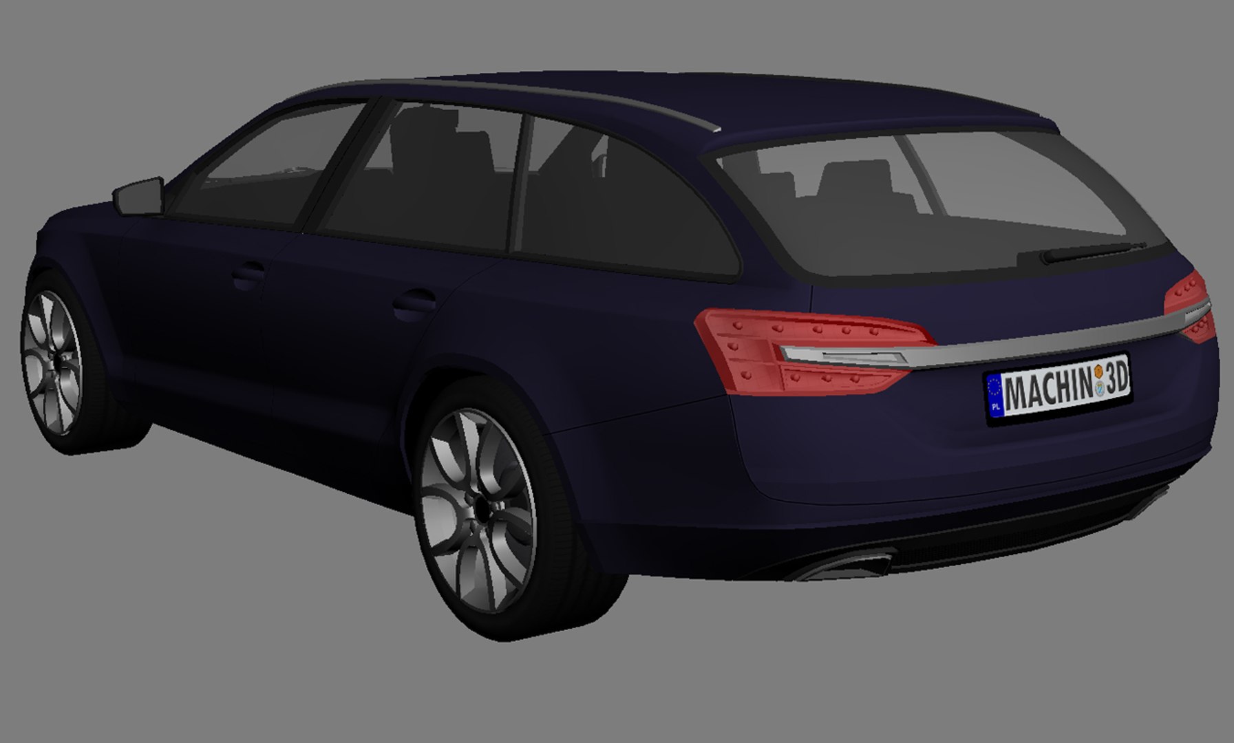 Generic Station Wagon Spectrum 3d Max