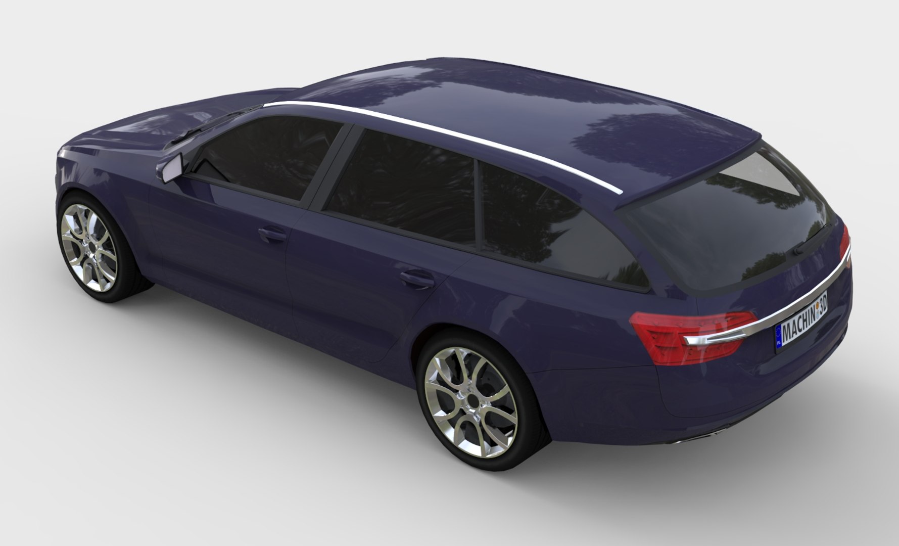 Generic Station Wagon Spectrum 3d Max