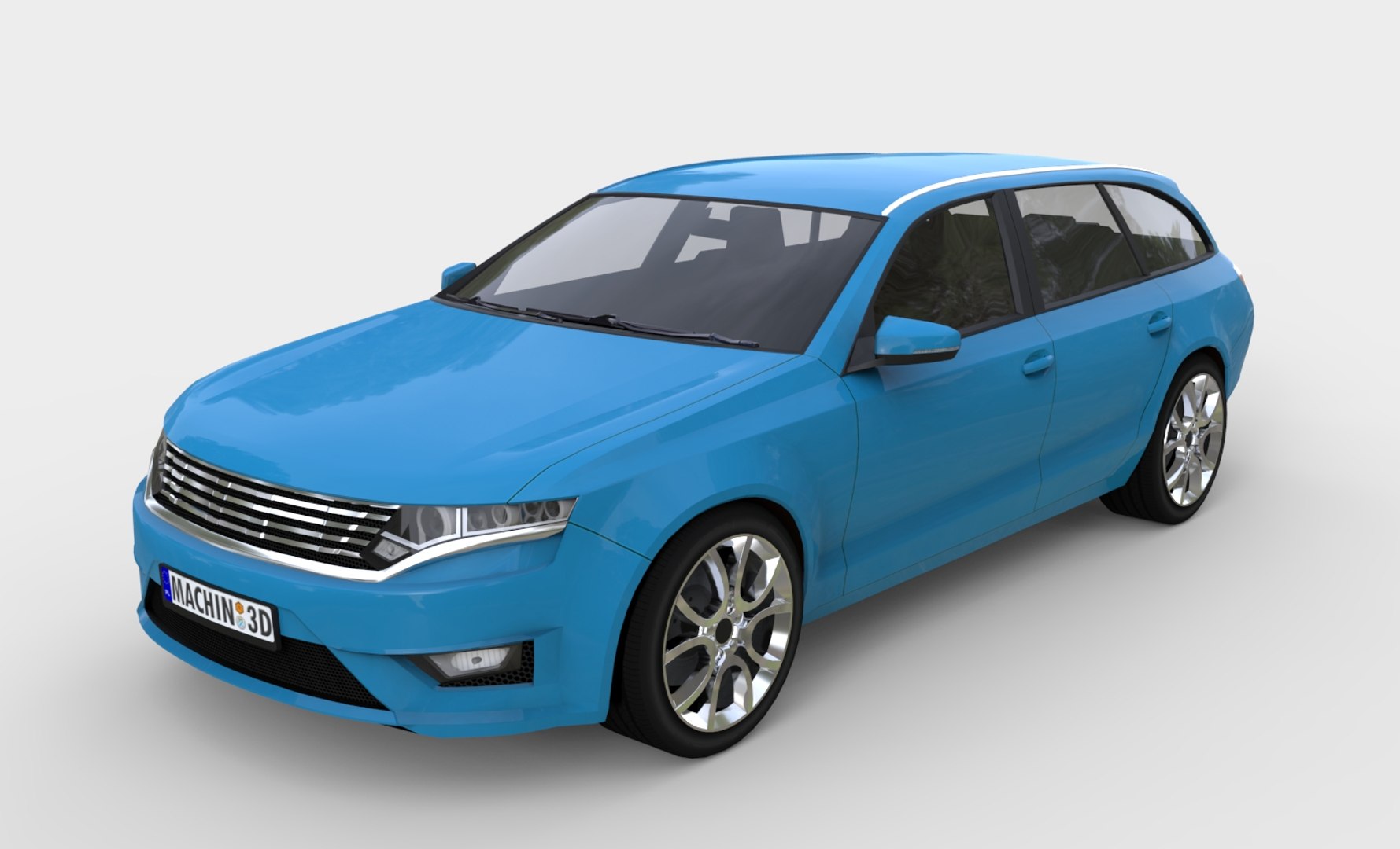 Generic Station Wagon Spectrum 3d Max