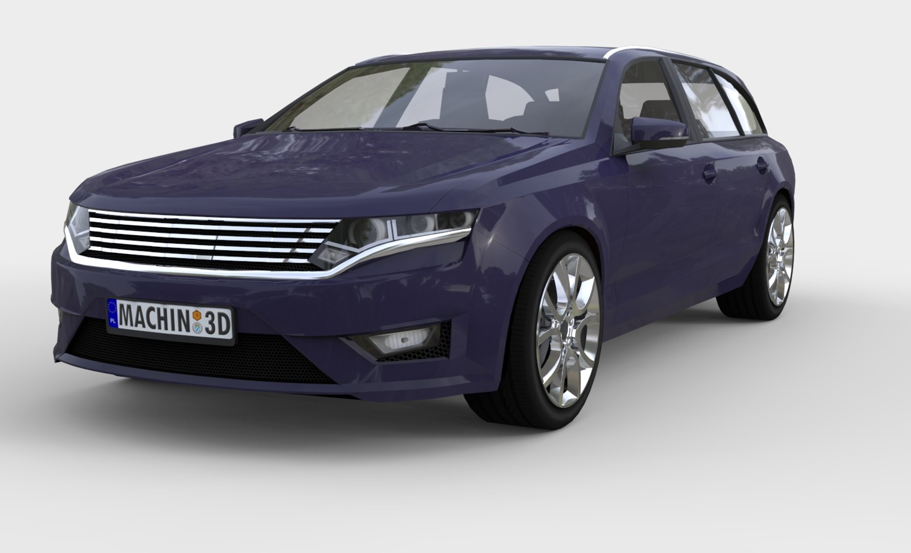 Generic Station Wagon Spectrum 3d Max