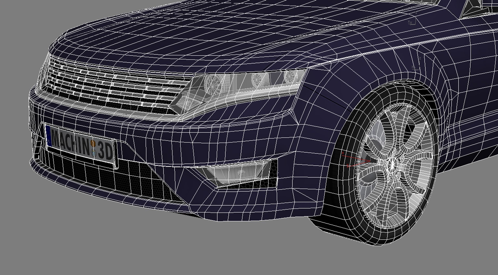 Generic Station Wagon Spectrum 3d Max