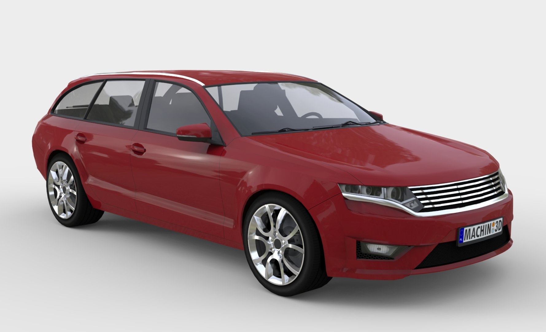 Generic Station Wagon Spectrum 3d Max