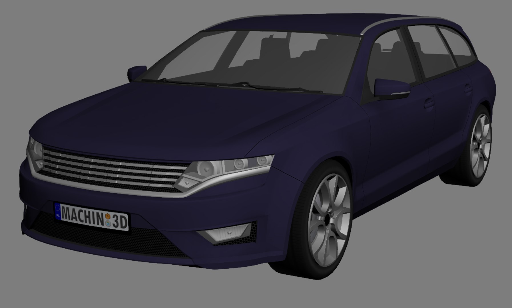 Generic Station Wagon Spectrum 3d Max