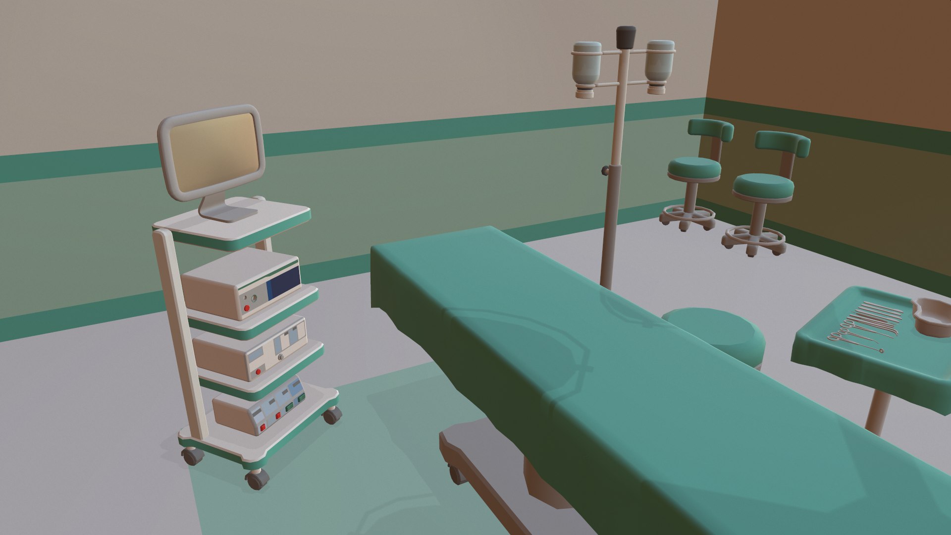 3D Cartoon Operating Room - TurboSquid 1634642