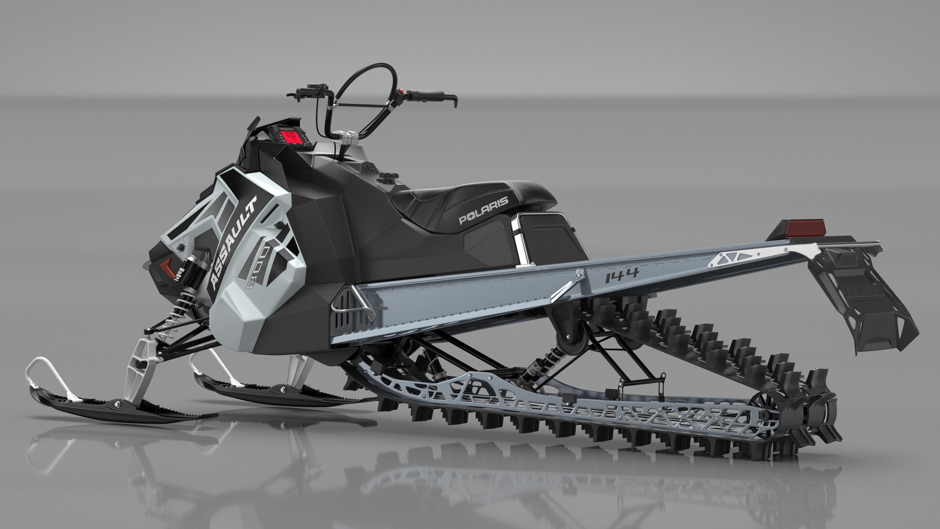 Sled Polaris Black Rigged 3D - TurboSquid 2058081