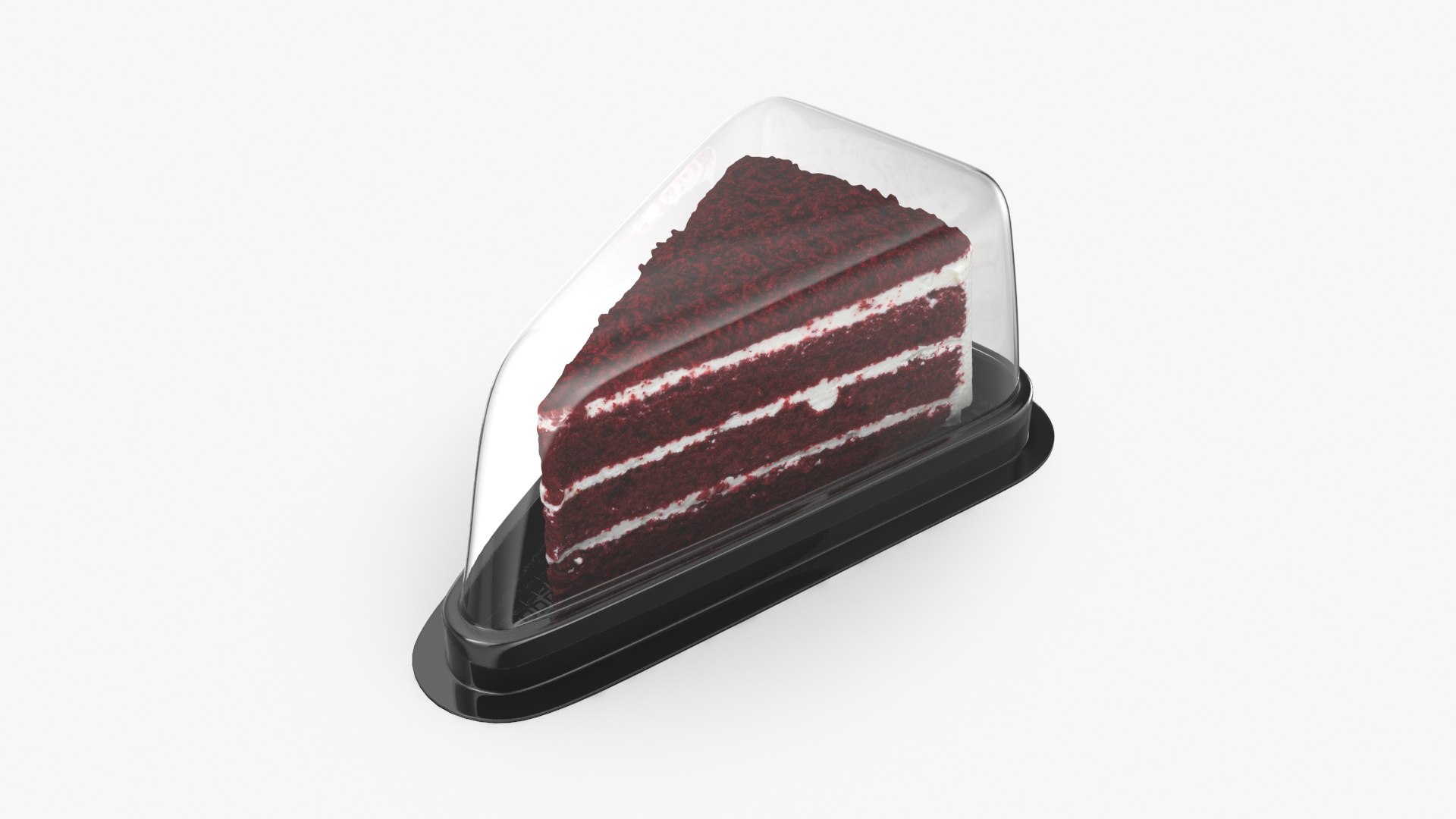 Red Velvet Cake Triangle Box 3D Model - TurboSquid 2195669
