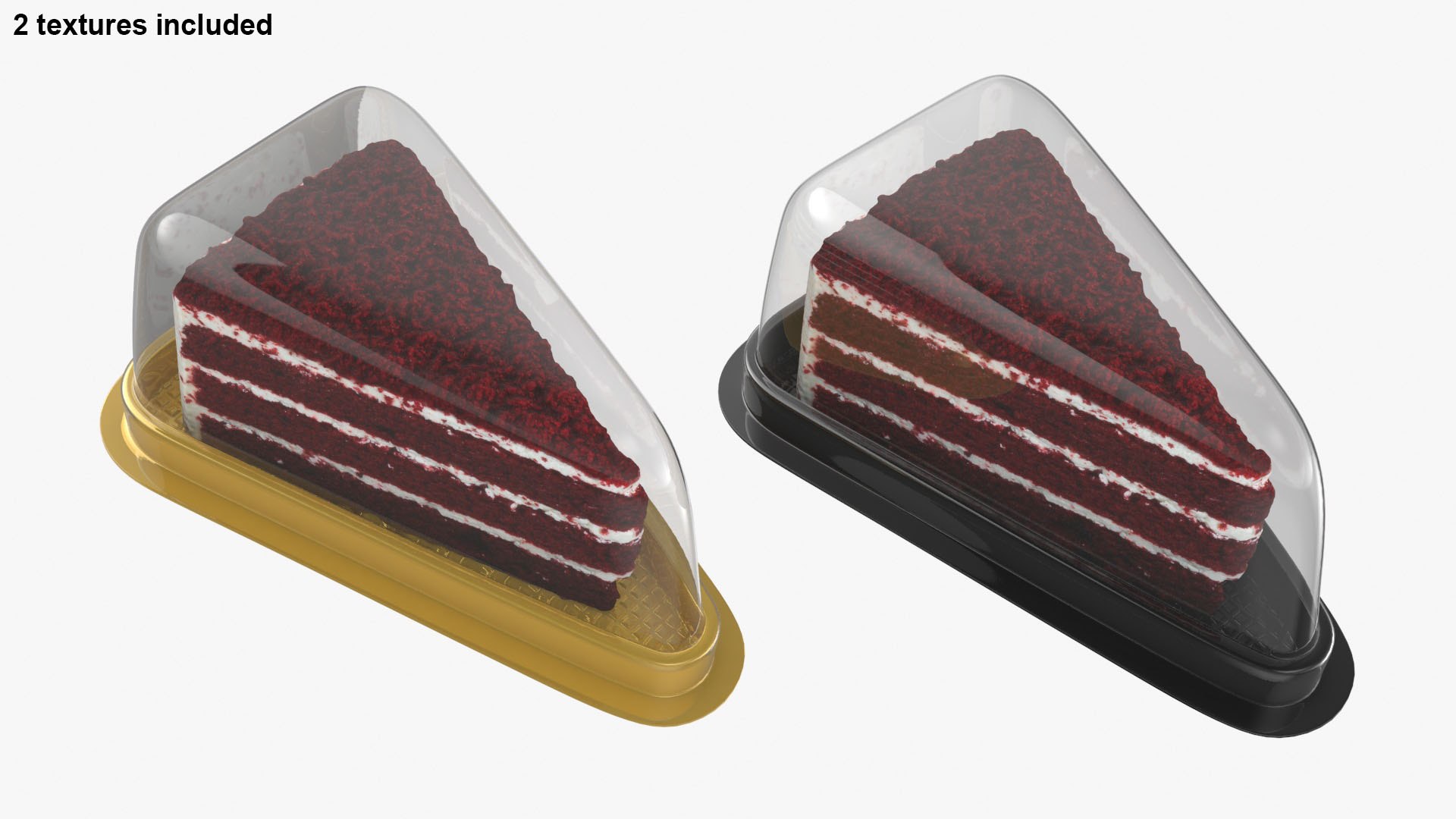 Red Velvet Cake Triangle Box 3D Model - TurboSquid 2195669