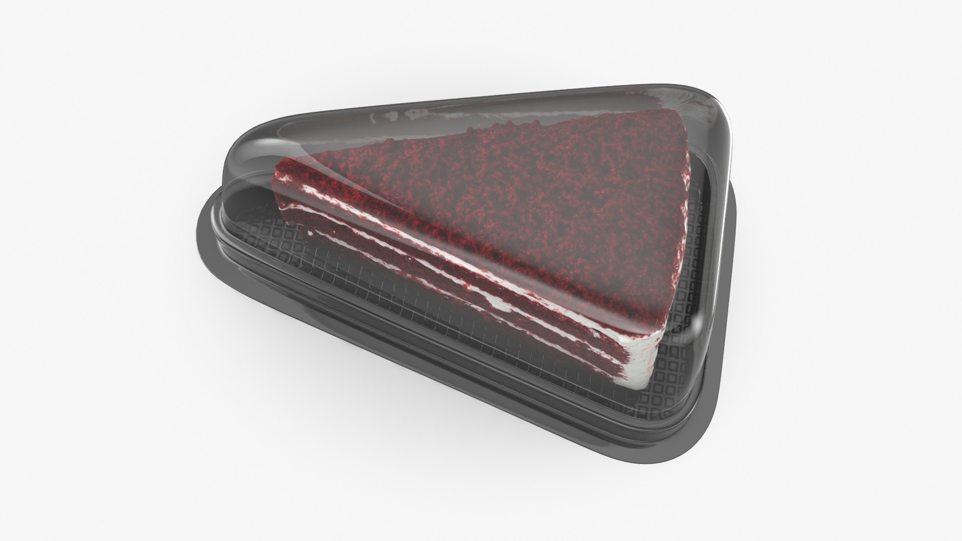 Red Velvet Cake Triangle Box 3D Model - TurboSquid 2195669