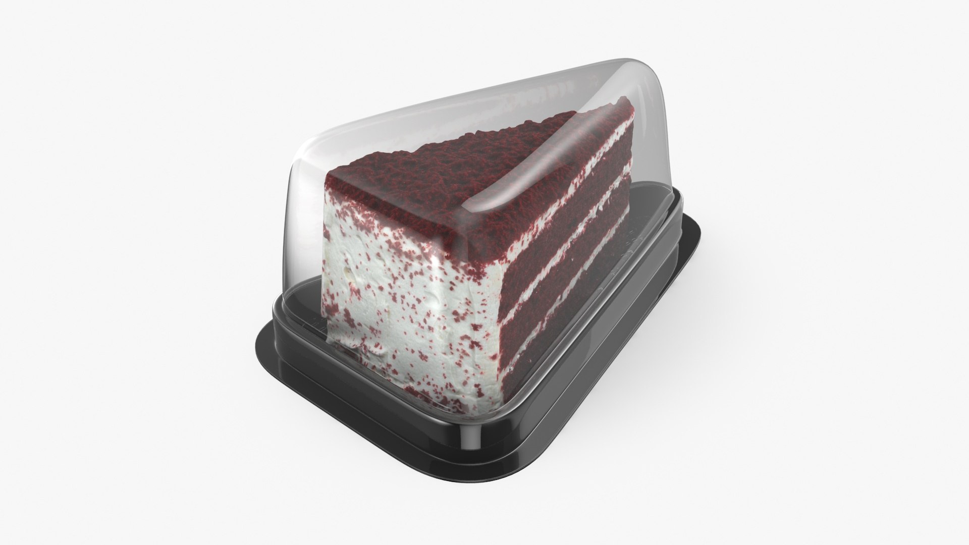 Red Velvet Cake Triangle Box 3D Model - TurboSquid 2195669