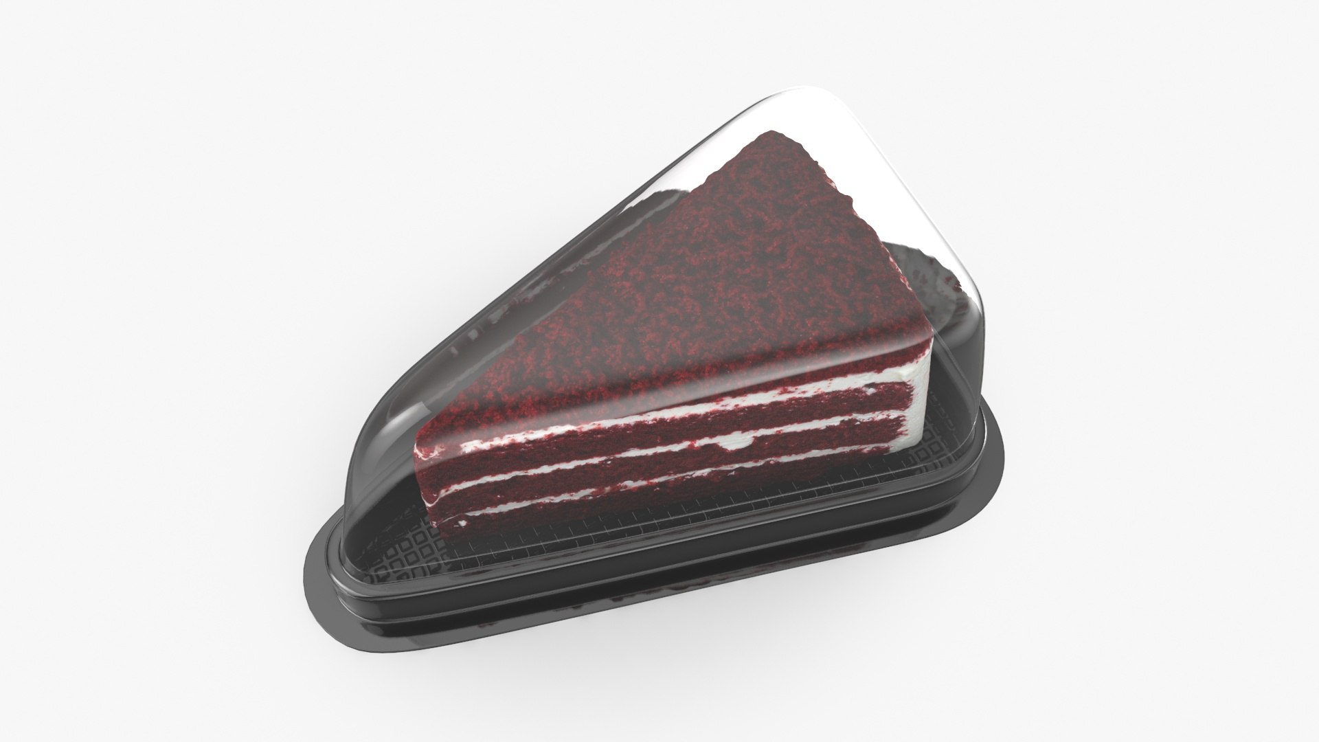 Red Velvet Cake Triangle Box 3D Model - TurboSquid 2195669