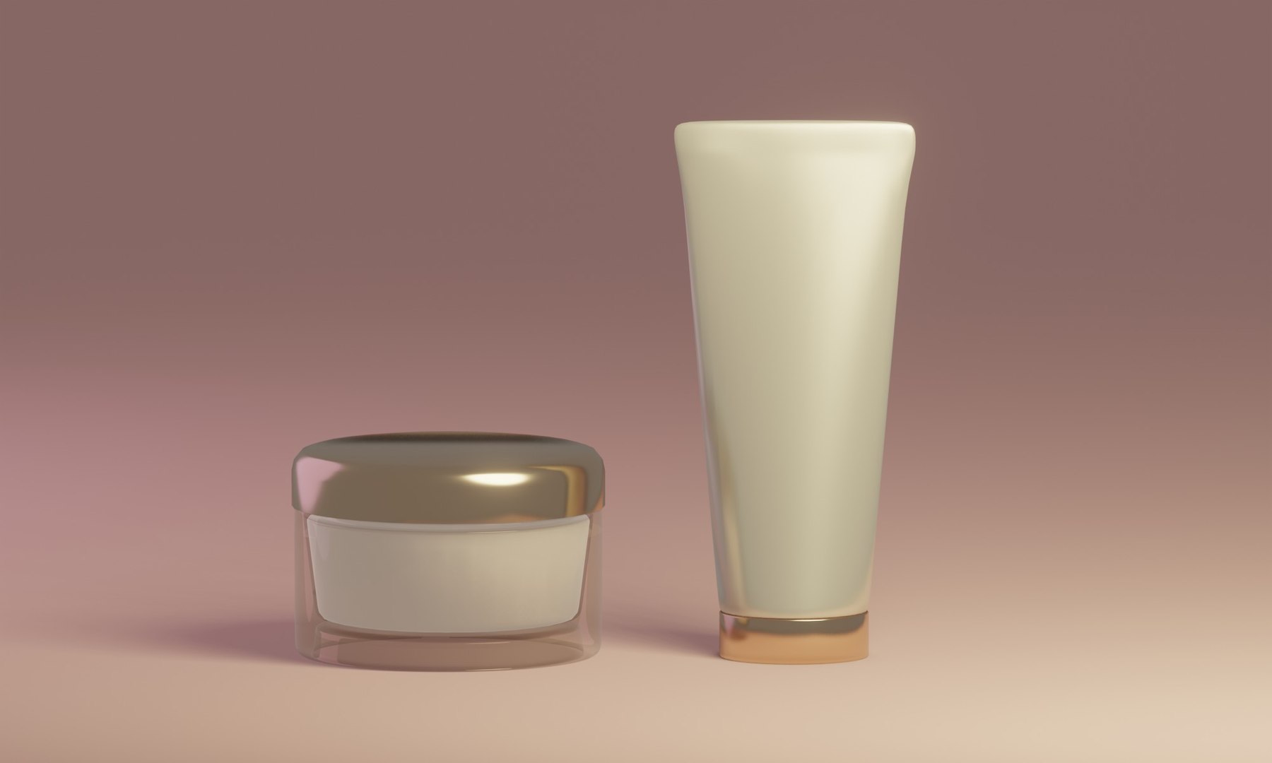 3D Cream And Balsam Cosmetic Product Containers - TurboSquid 2044296