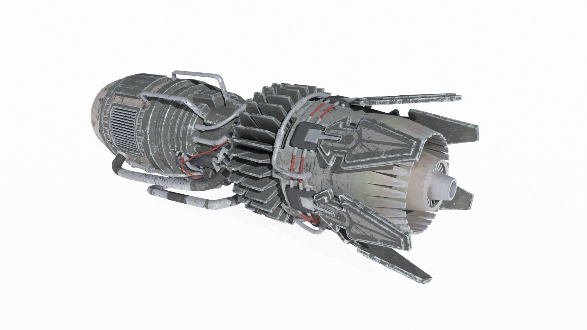 Future Science Fiction Engine 3D Model - TurboSquid 2211135