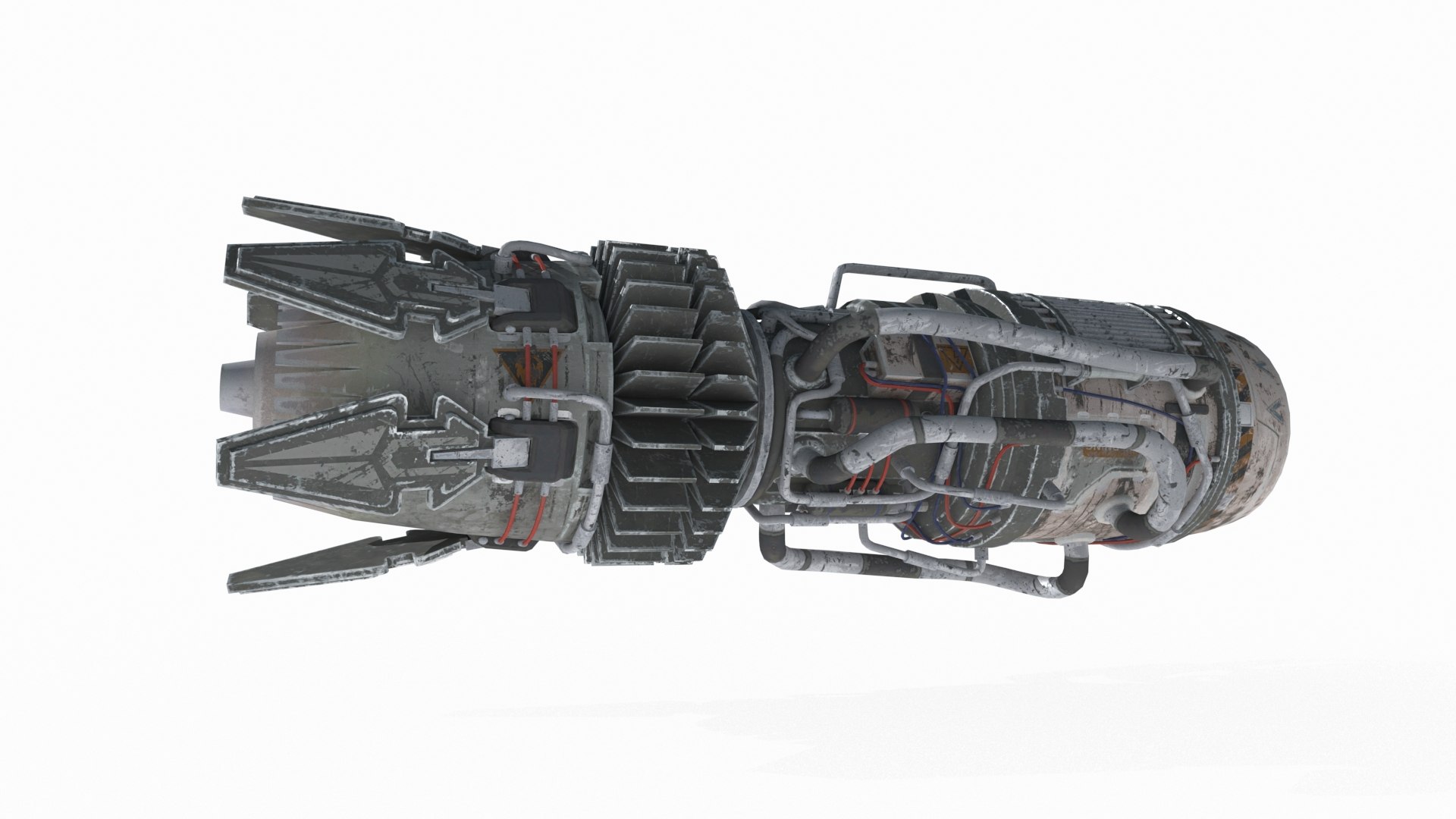 Future Science Fiction Engine 3D Model - TurboSquid 2211135