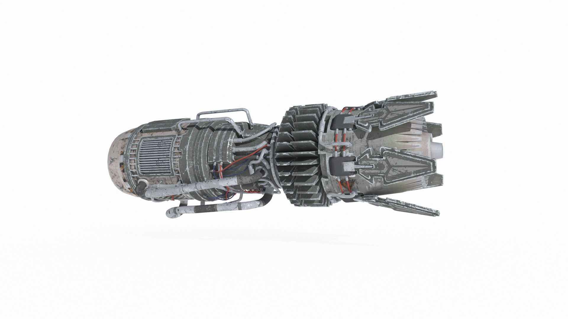 Future Science Fiction Engine 3D Model - TurboSquid 2211135