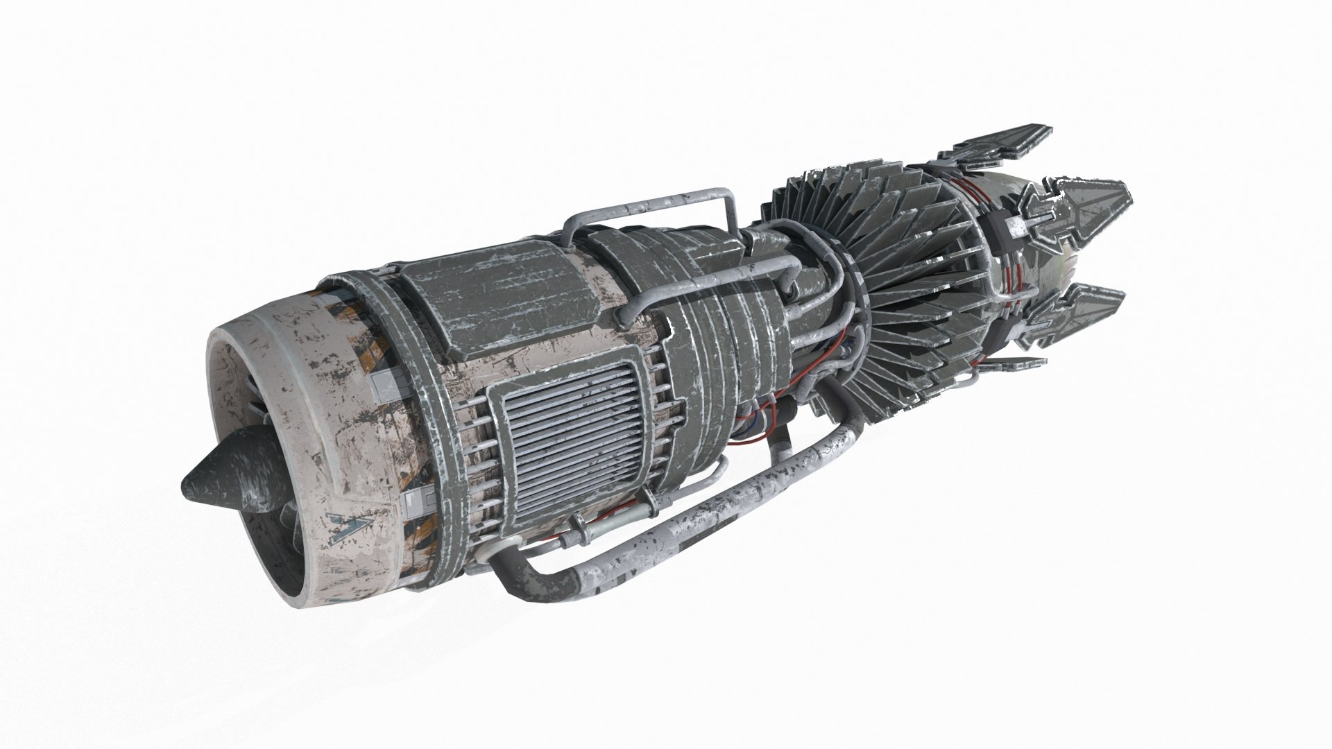 Future Science Fiction Engine 3D Model - TurboSquid 2211135