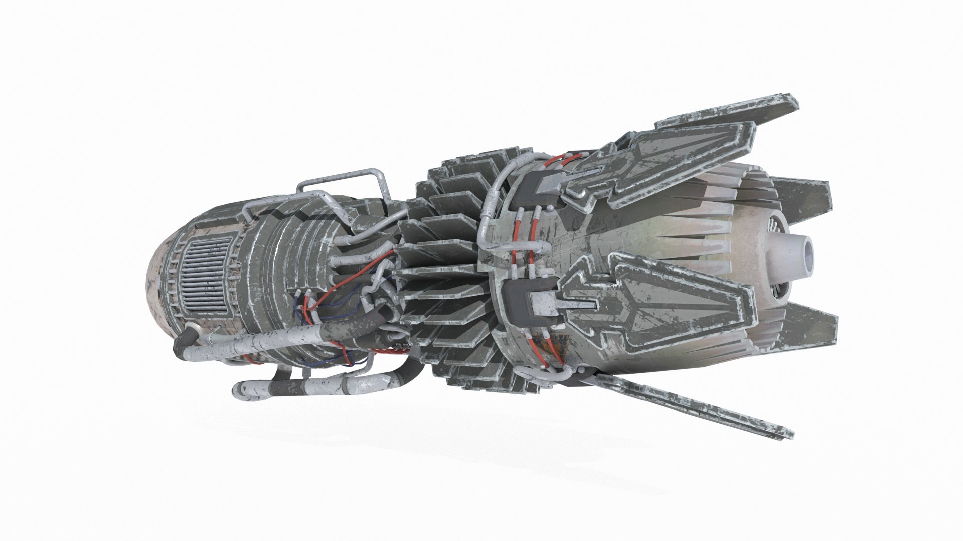 Future Science Fiction Engine 3D Model - TurboSquid 2211135