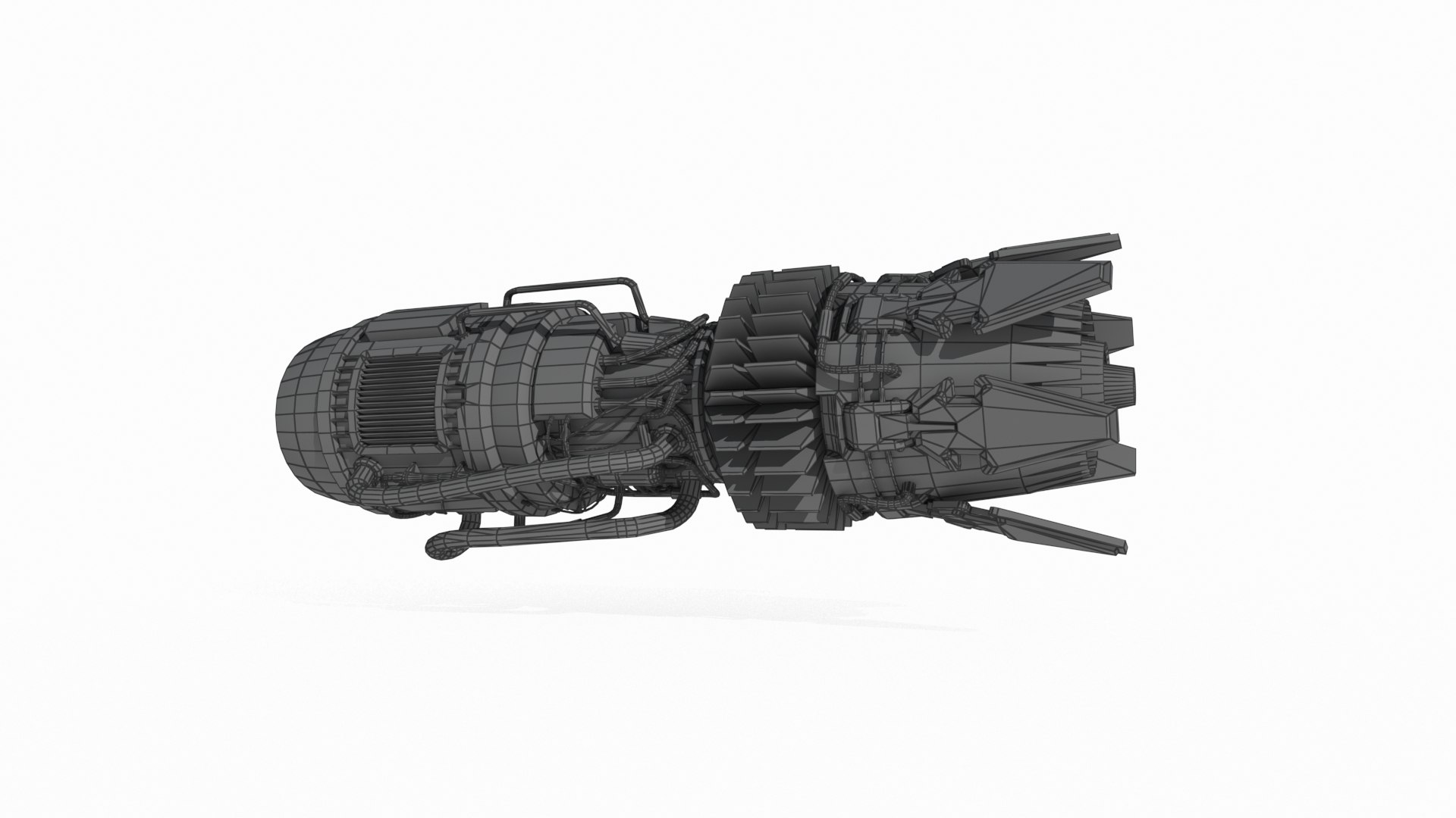 Future Science Fiction Engine 3D Model - TurboSquid 2211135