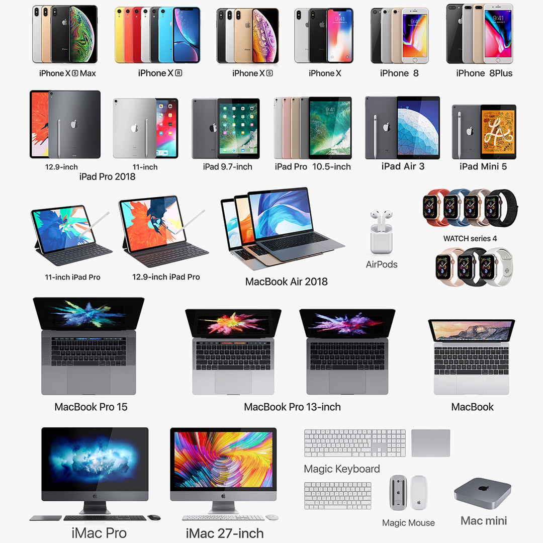 3D model apple electronics 2018 - TurboSquid 1351161