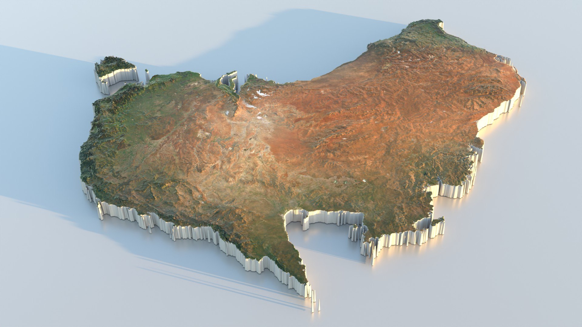 Australia Terrain 3d Model 3D Model - TurboSquid 2318968