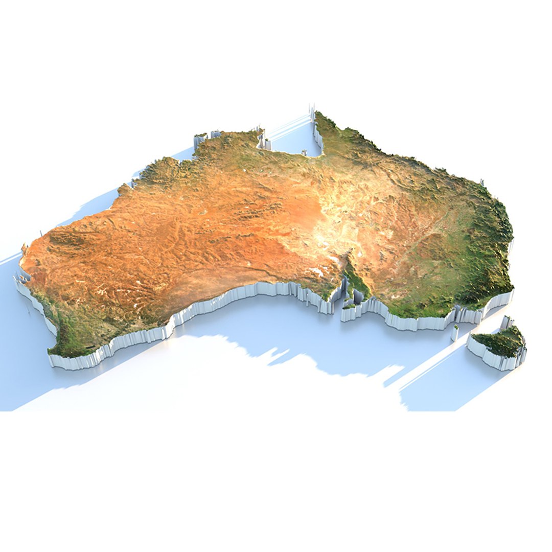 Australia Terrain 3d Model 3D Model - TurboSquid 2318968