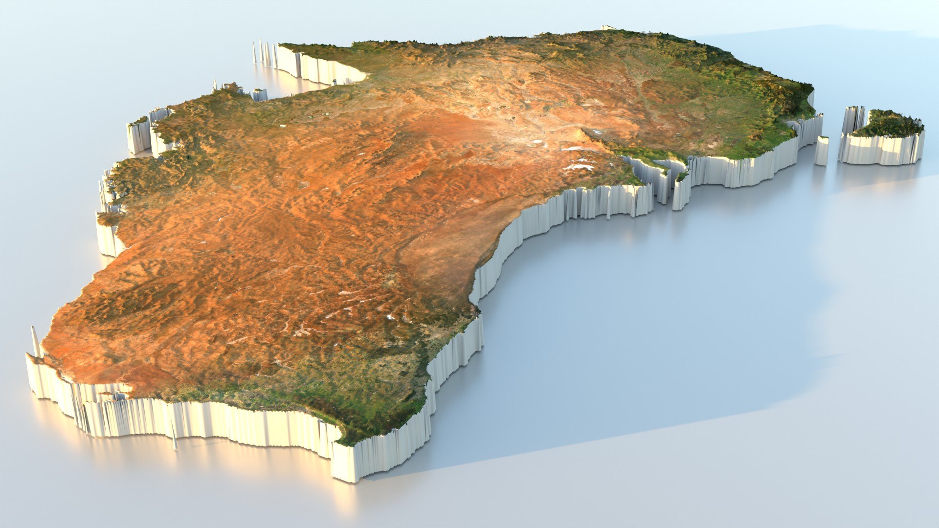 Australia Terrain 3d Model 3D Model - TurboSquid 2318968