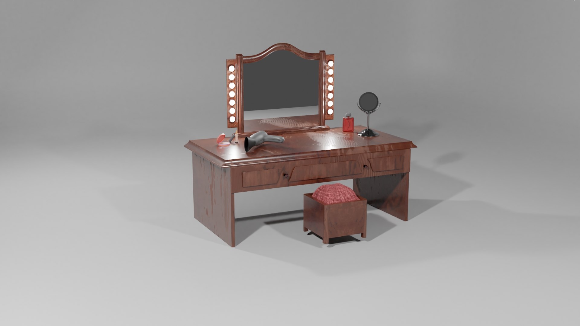 3D Make-Up Table - TurboSquid 1792507