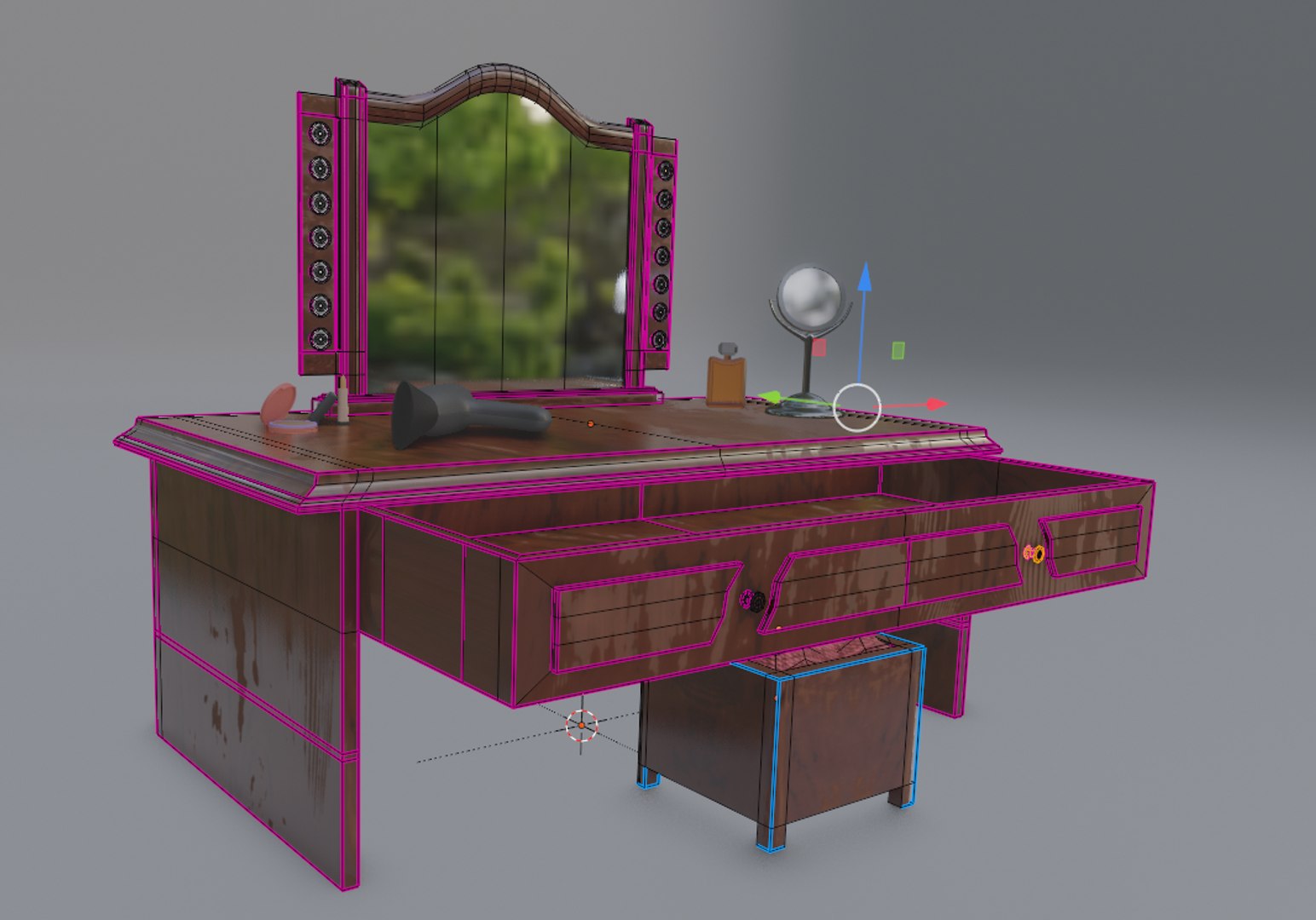 3D Make-Up Table - TurboSquid 1792507
