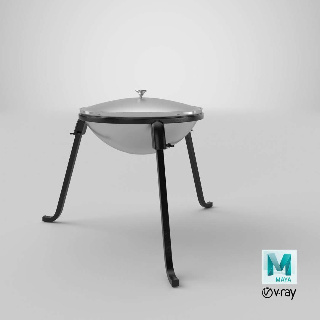 3D Cauldron Tripod Model - TurboSquid 1597725