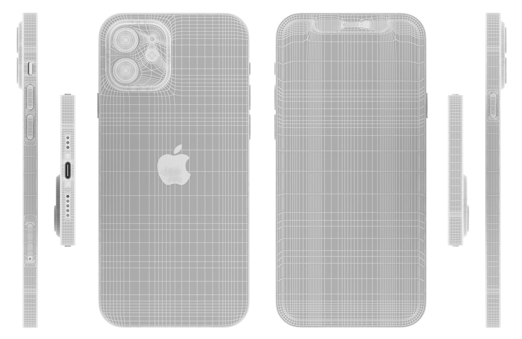 Apple IPhone 12 Green Low Poly 3D Model - TurboSquid 2474034