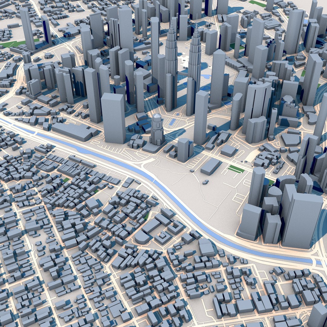 3D Merdeka Petronas Towers Kuala Lumpur Malaysia - TurboSquid 2359368